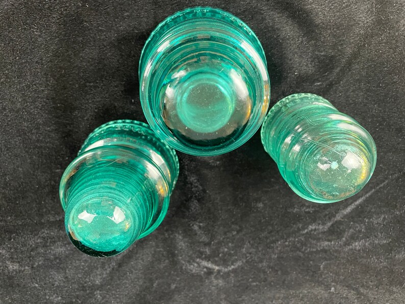 3 Vintage Hemingray Electric Insulators: 42 19 & 12 Clear - Etsy