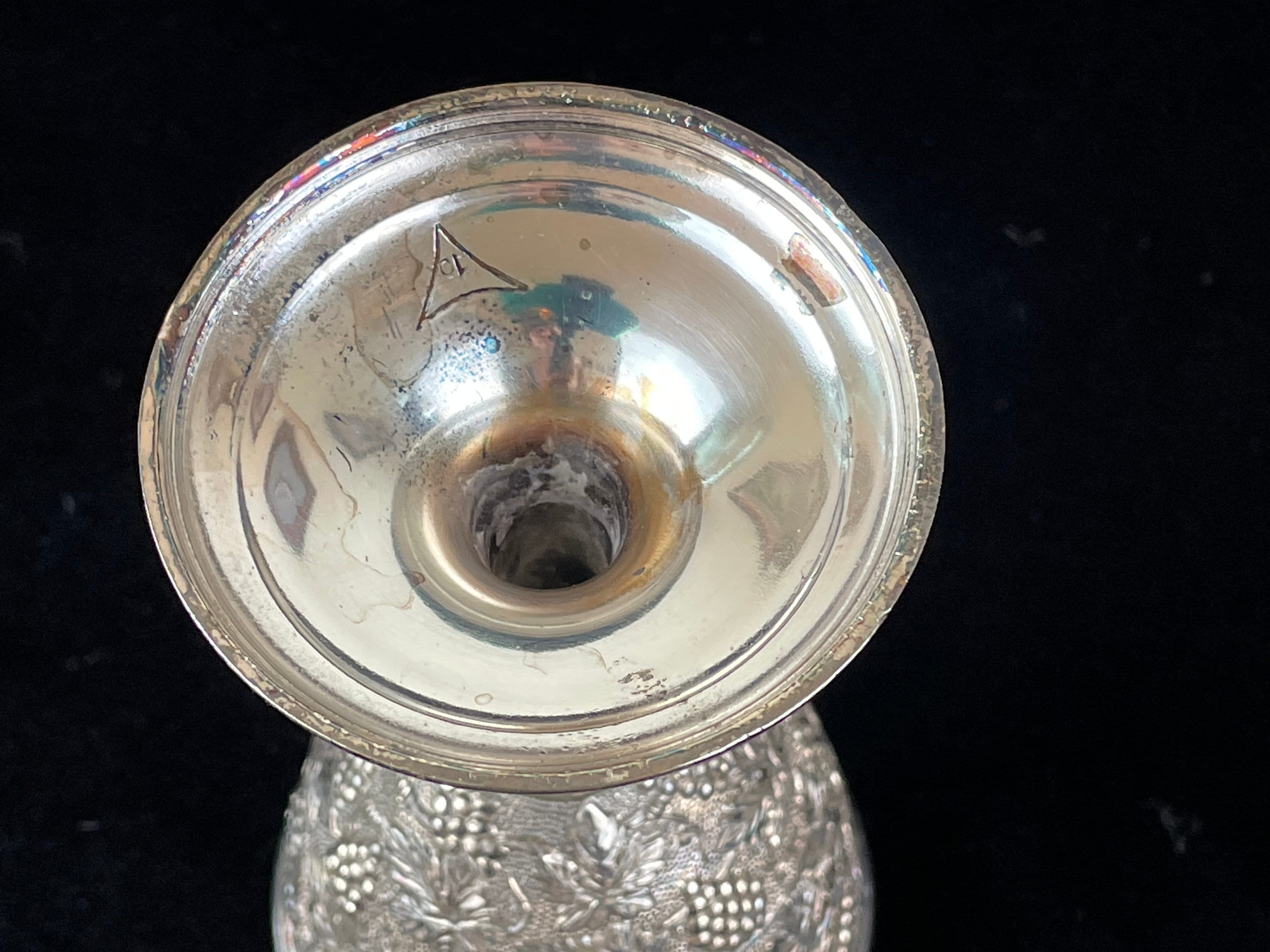 Silver Plated Cup Oneida Scalloped Dish Kiddish Cup - Etsy España