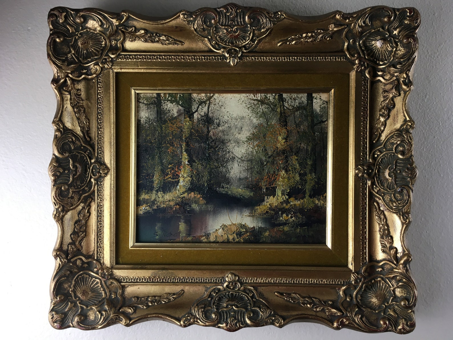 Landscape Oil Painting by J. Silvana. Canvas, Oil, American ...