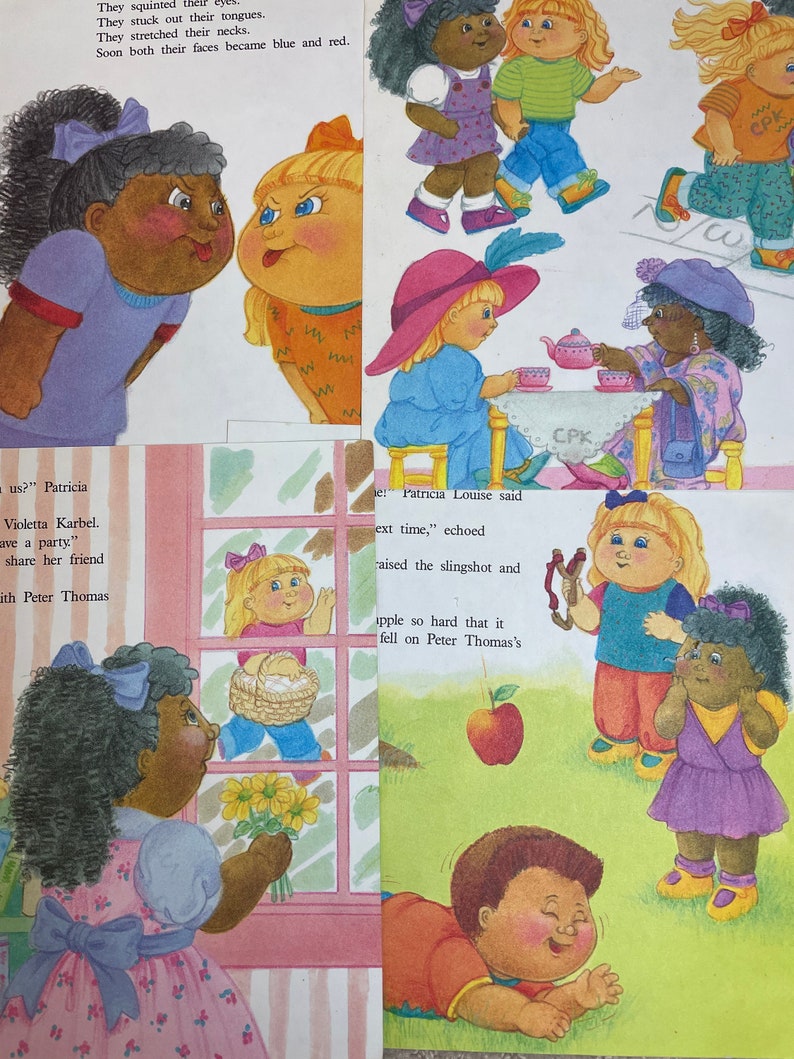 1980s Character Vintage Book Pages Ephemera - Etsy