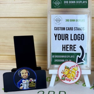 Personalised Custom Free Standing Trading Card Display Stand Display ...