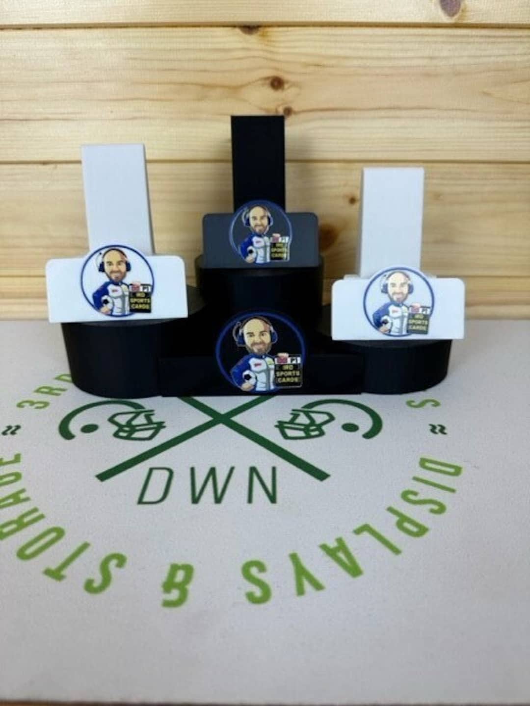 Personalised Custom Podium Card Display Stand - Display for Collectible ...