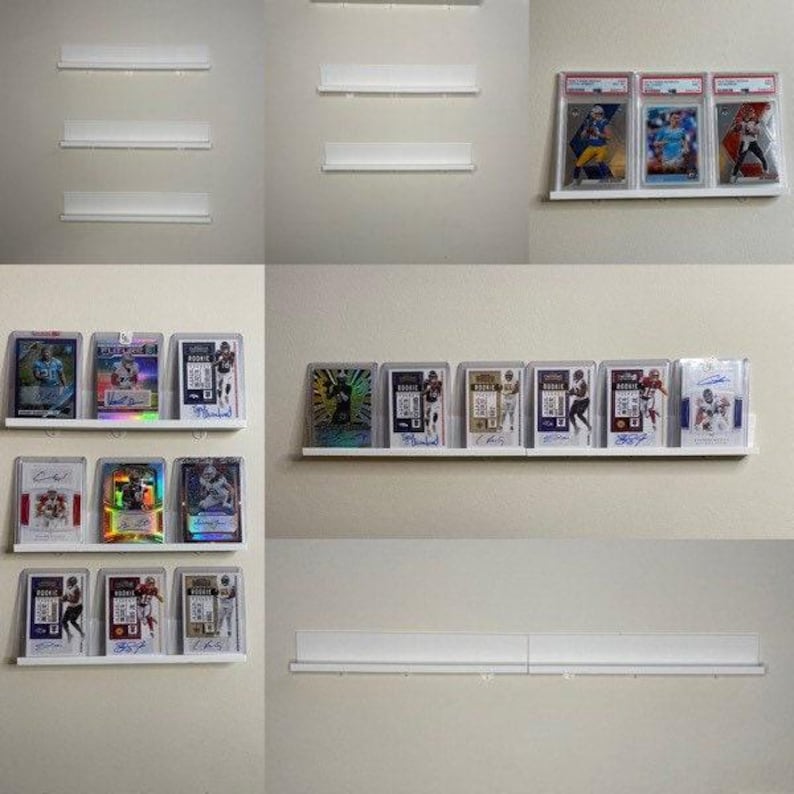 Wall Mounted Display Shelf for Trading & Collectable Cards - 25cm ...