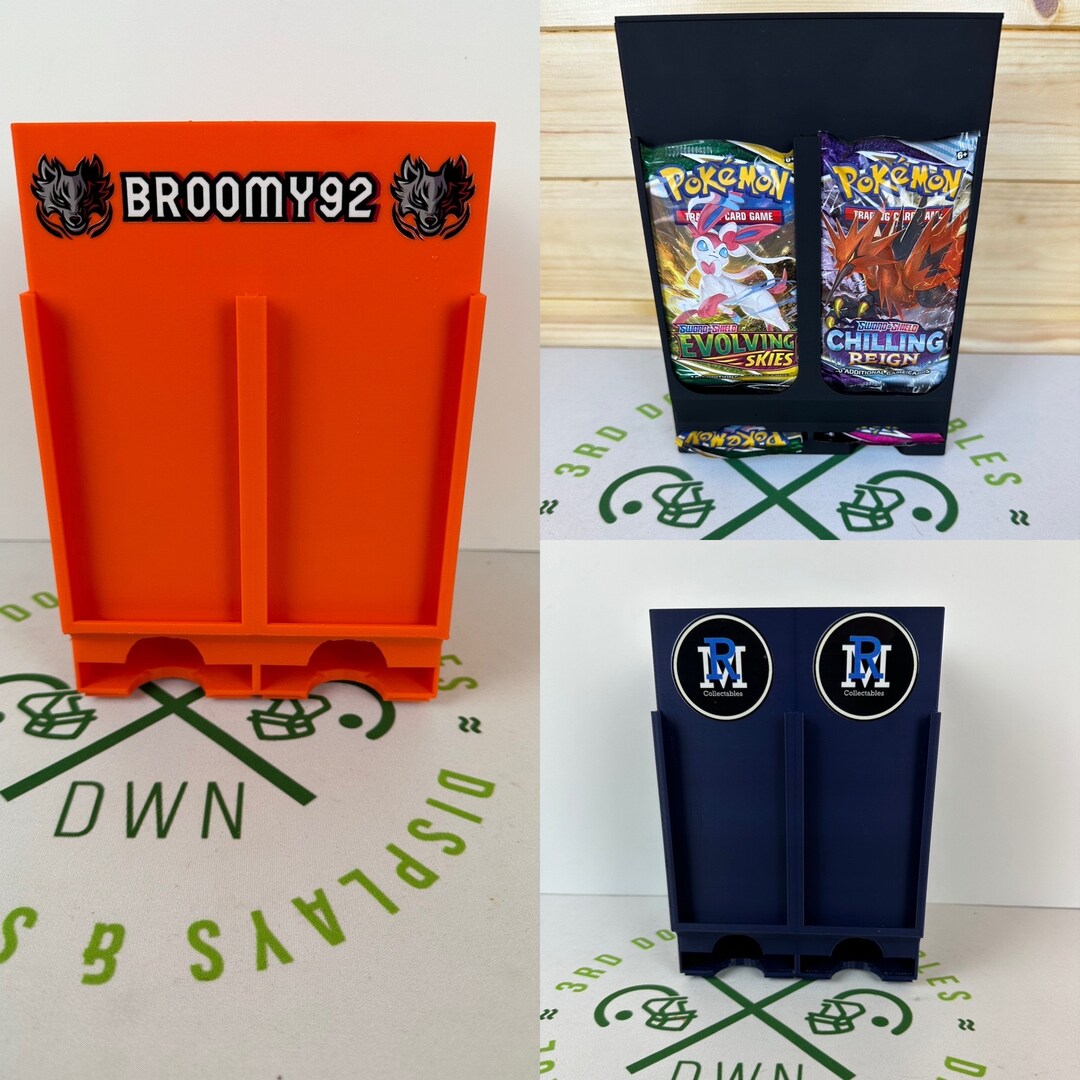 2 Row Card Pack Dispenser With the Option of Customisation, Perfect for ...