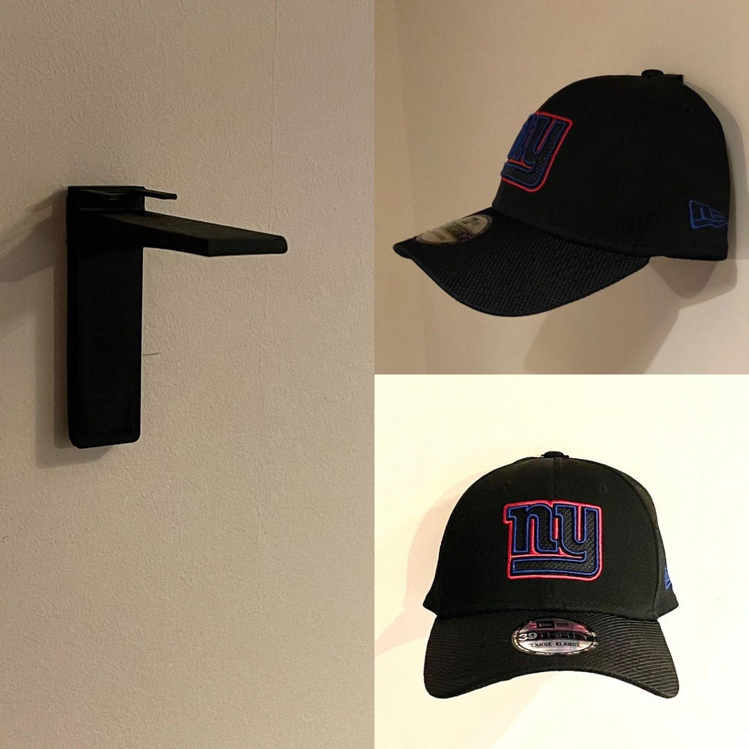 Wall Mounted Cap Holder Snapback Hanger - Vertical Hat Display Hook for ...