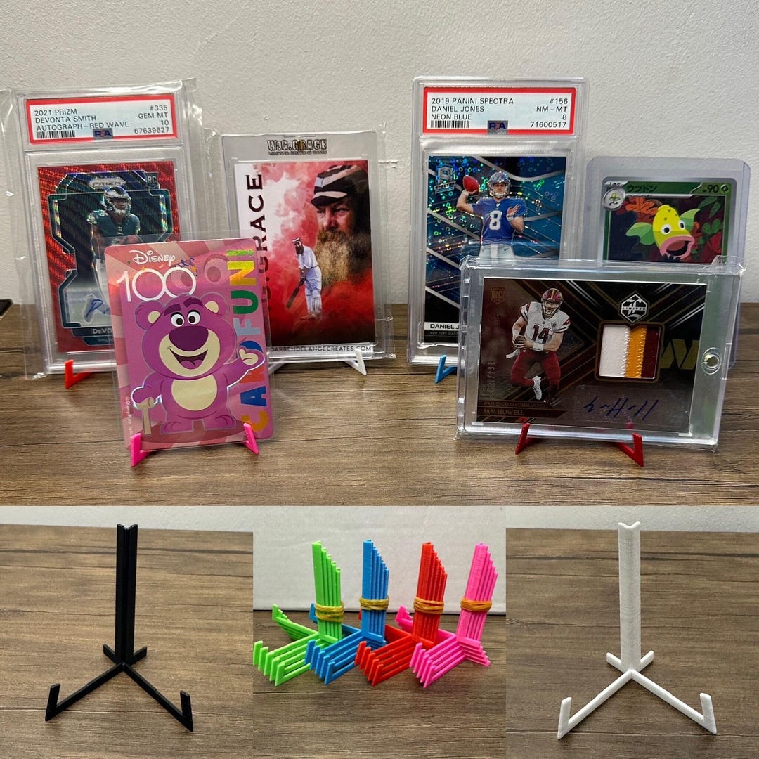 Trading Card Stand 5 Pack - Ideal for All Collectible Trading Cards ...