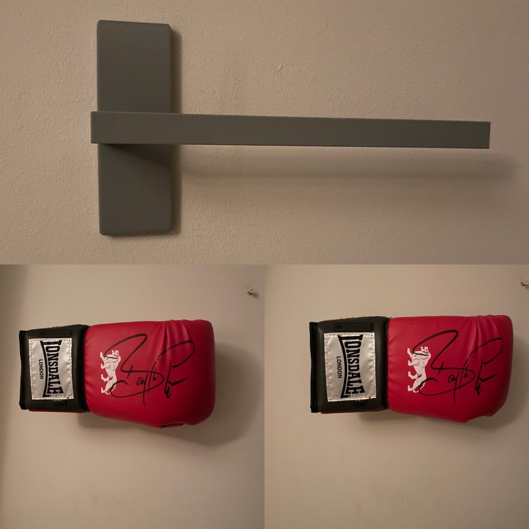 Wall Mounted Boxing Glove Stand Horizontal Wall Mount Display Stand ...