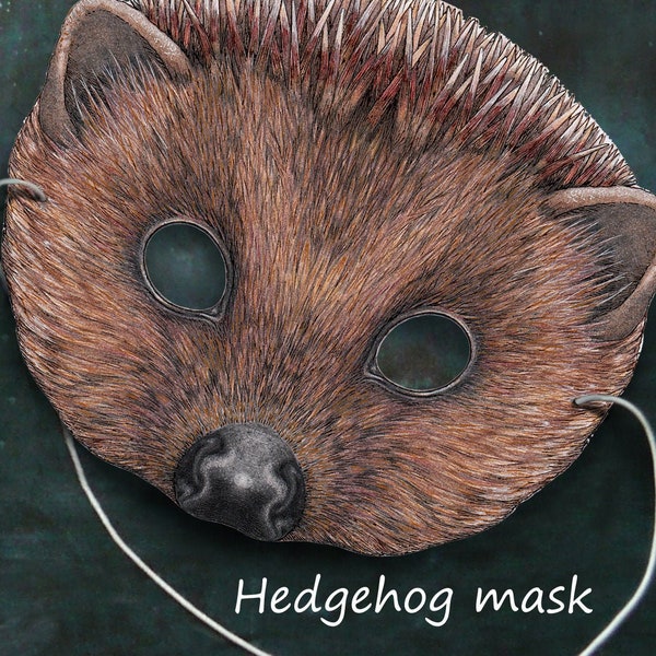 Hedgehog Mask - Etsy
