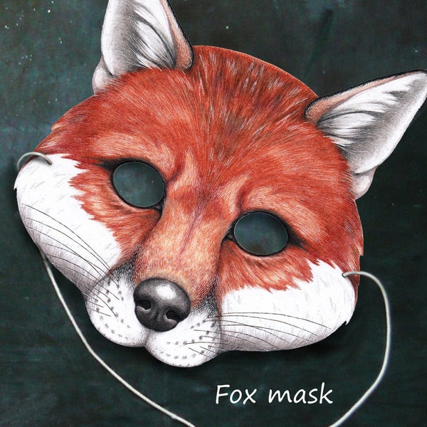 Red Fox Mask - Etsy