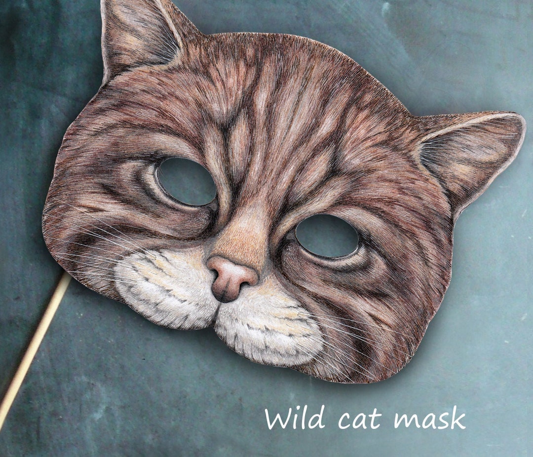 Wild Cat Mask - Etsy