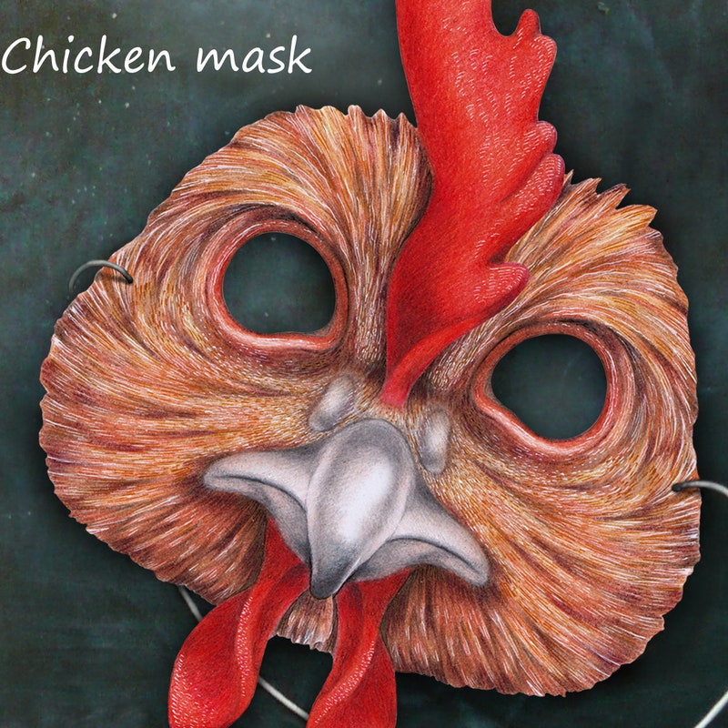 Chicken Mask - Etsy