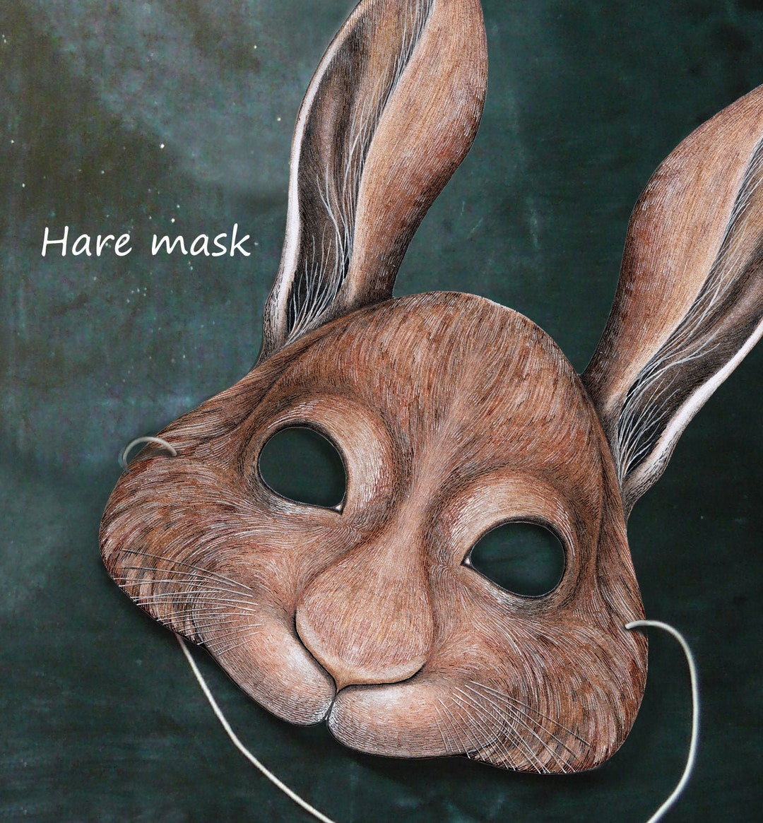 Hare Mask - Etsy