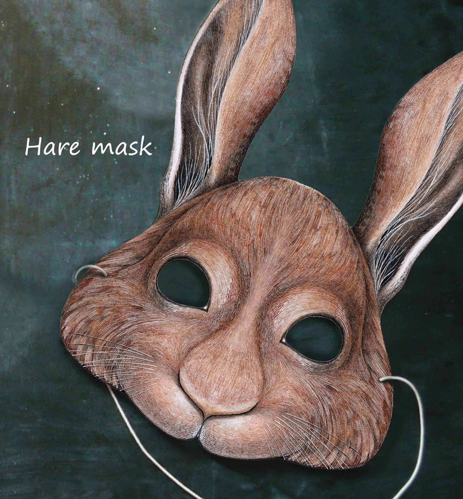 Hare Mask - Etsy