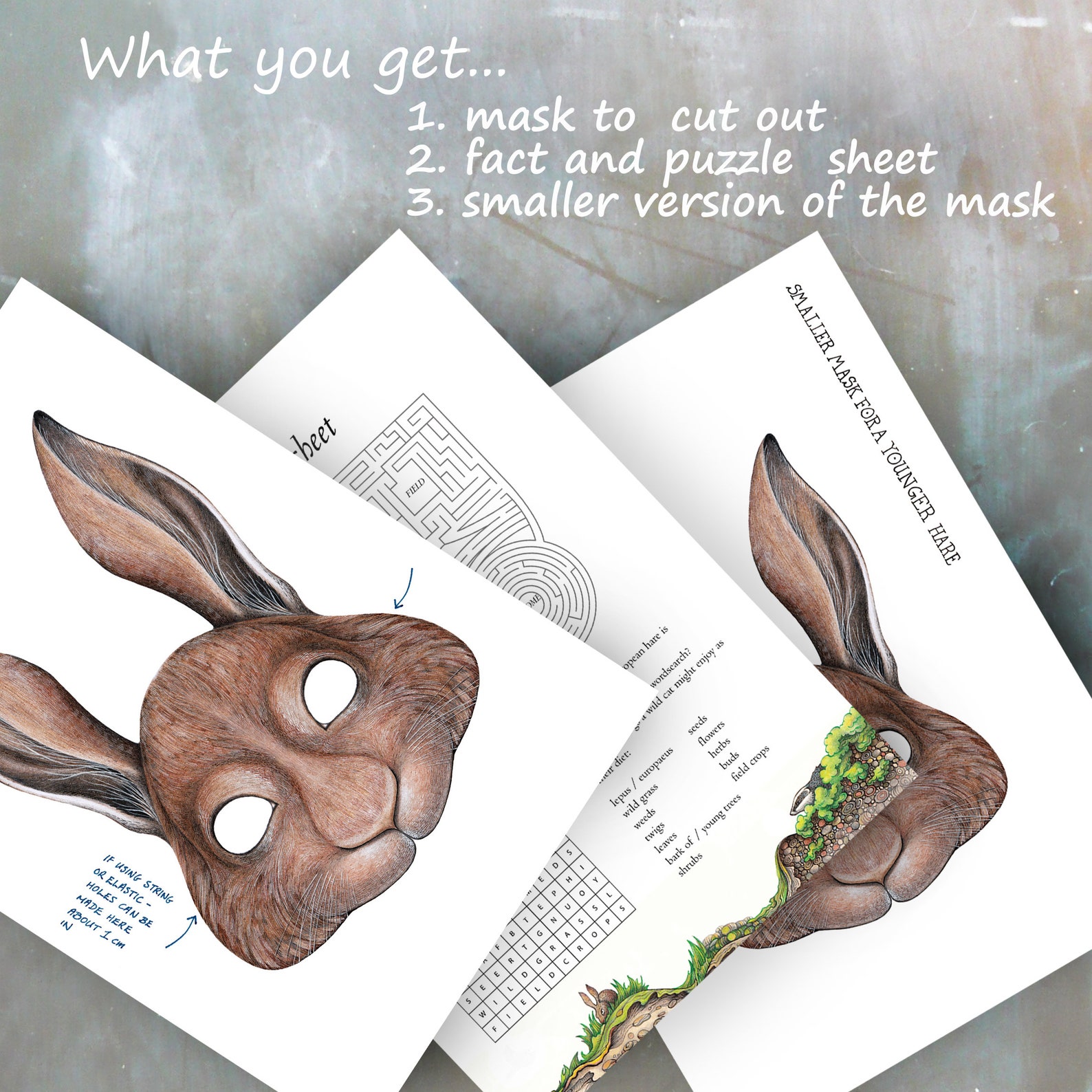 Long-eared Owl Mask - Etsy