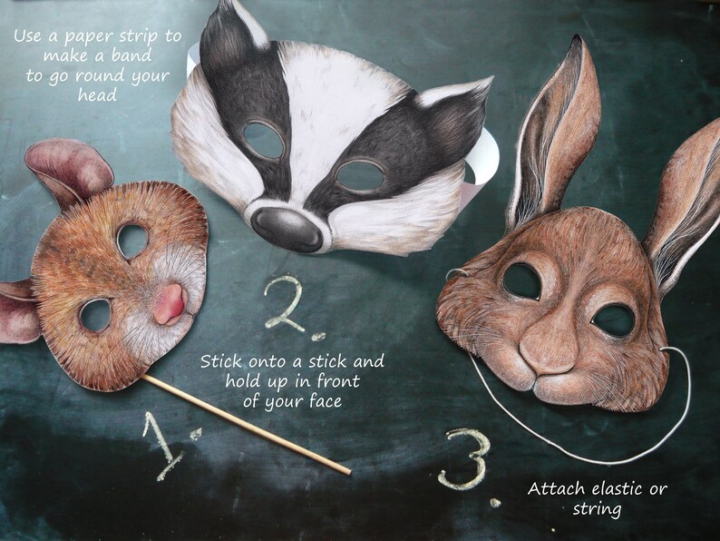 3D Grey Wolf Paper Mask Printable Craft Activity - Etsy
