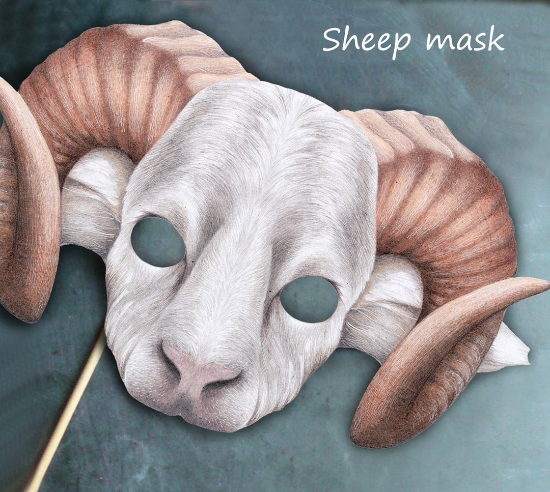 Sheep Mask - Etsy