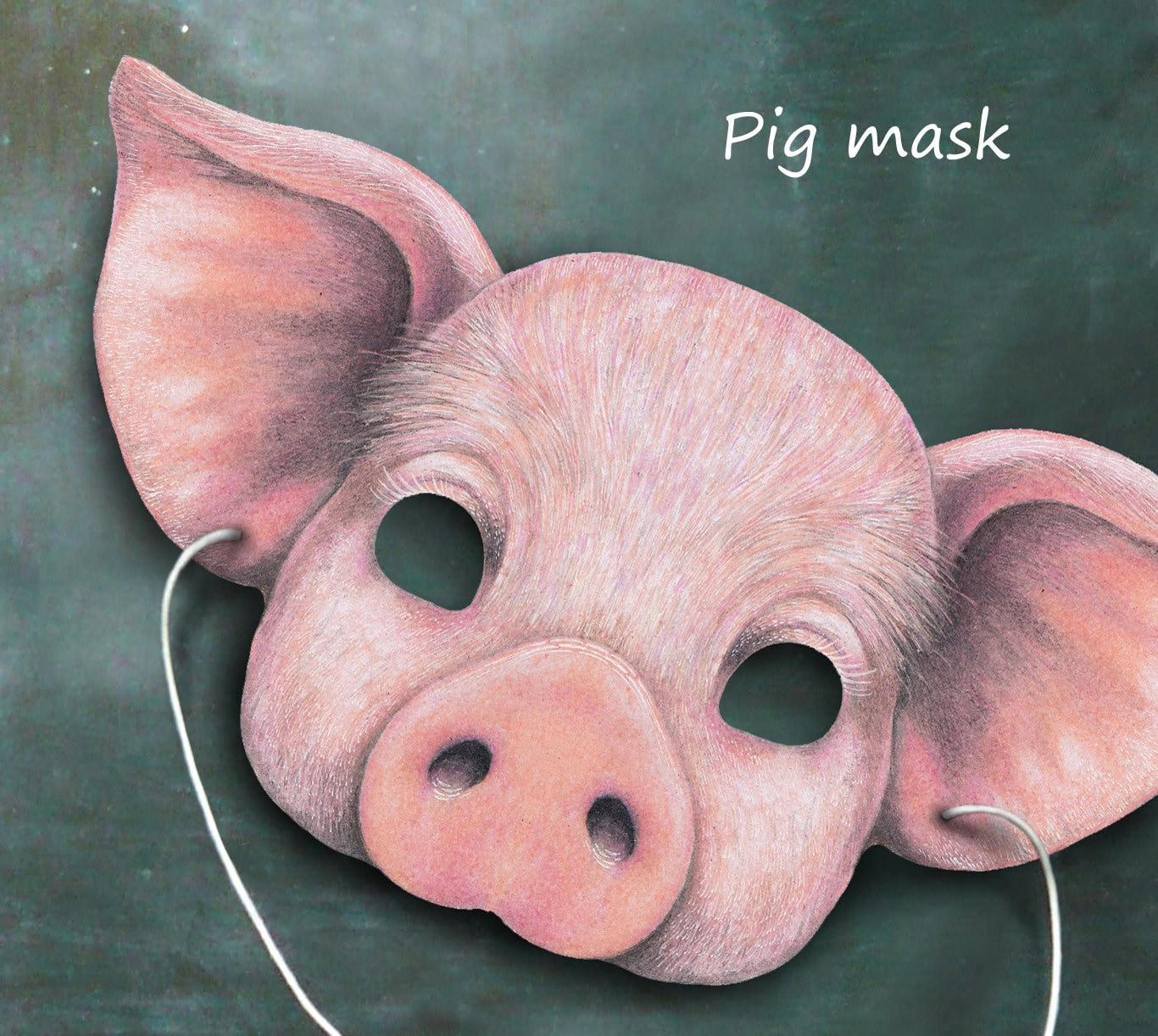 Pink Pig Mask - Etsy