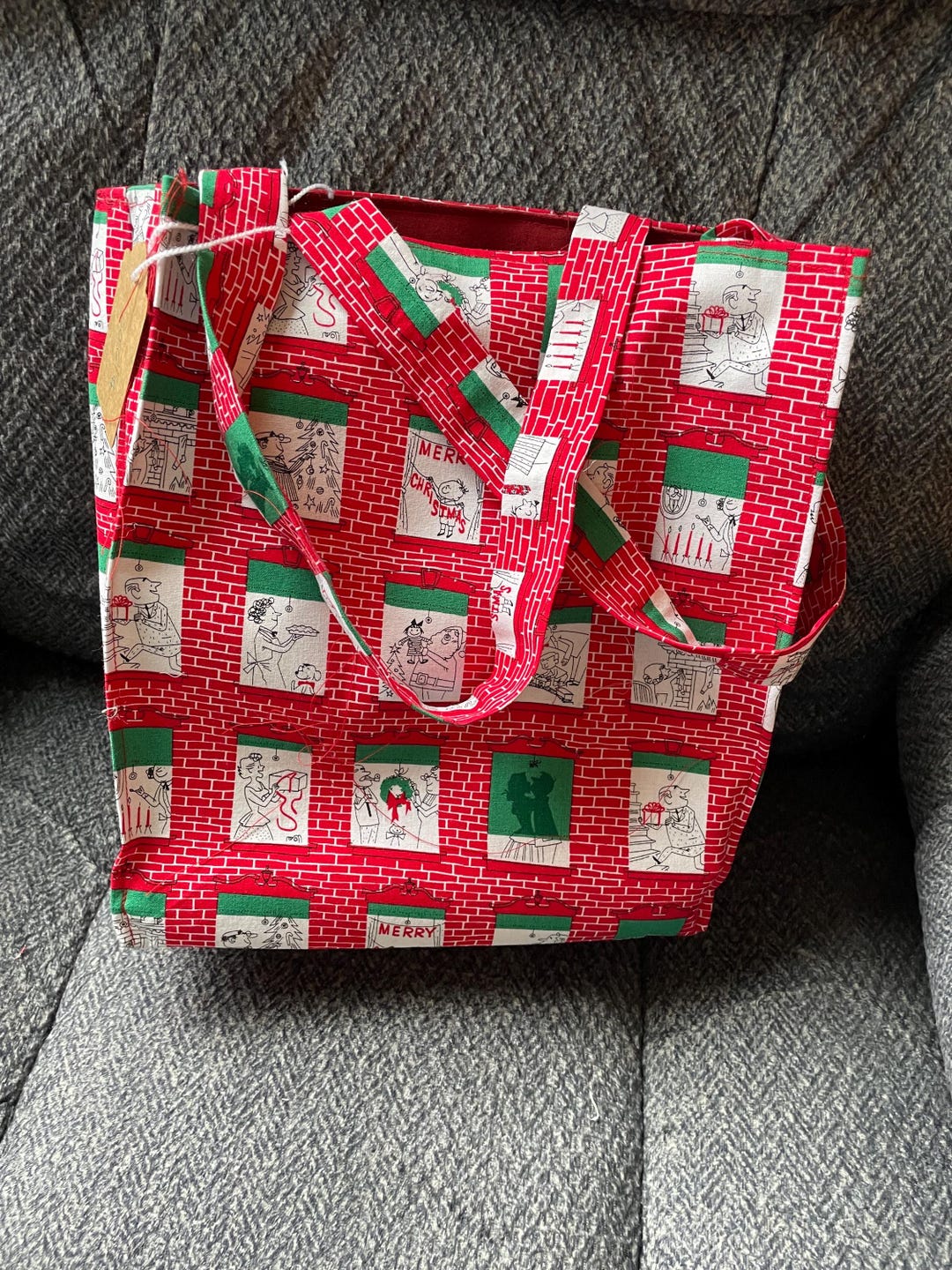 Christmas Windows Tote/market Bag - Etsy