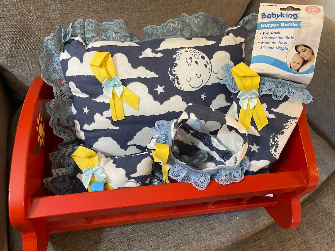 Cloud and Moon Baby Crib Set - Etsy