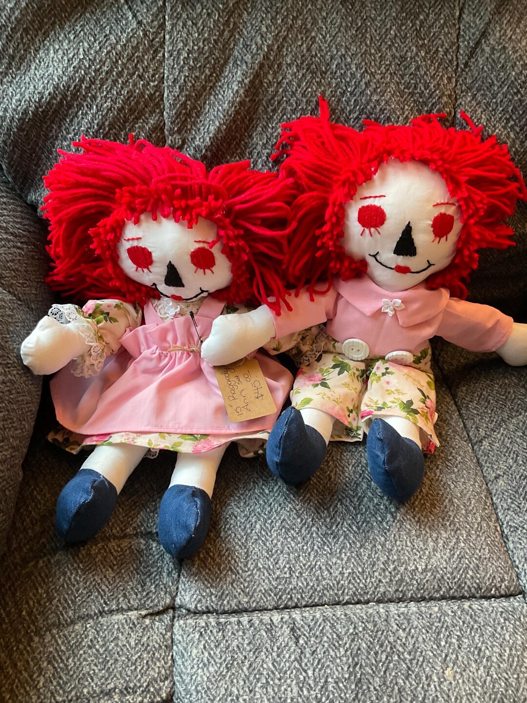 15" Floral Spring Raggedy Ann and Andy Doll Set - Etsy