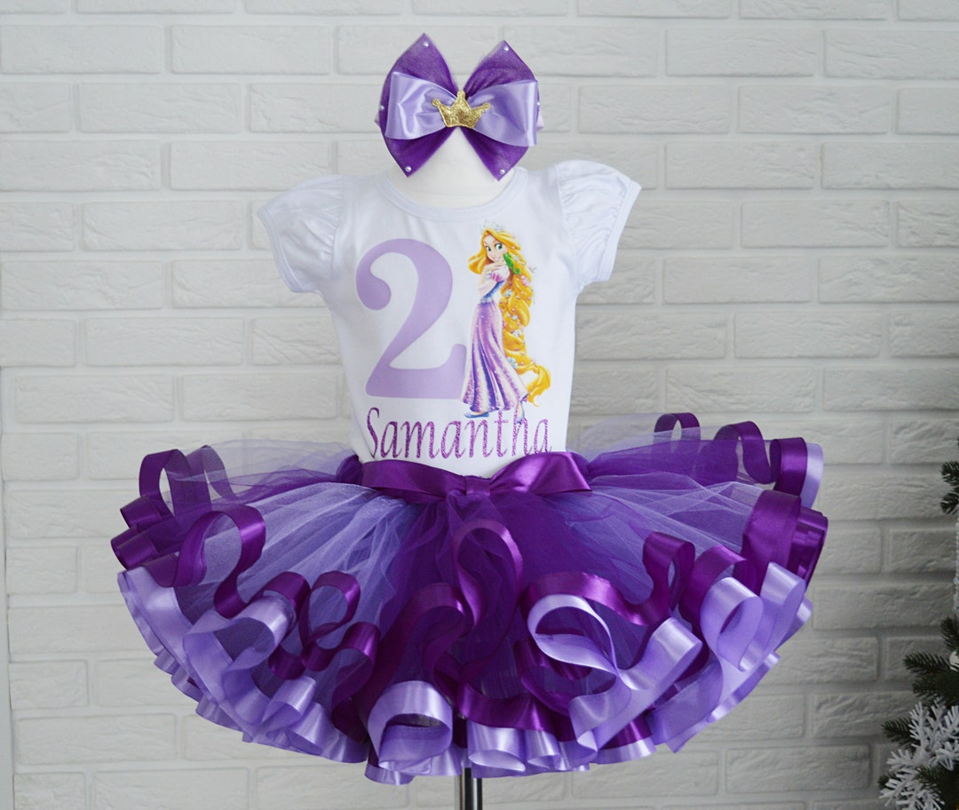 Rapunzel Birthday Tutu Outfit: Princess Party Set, Personalized - Etsy