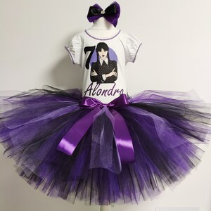 Wednesday Birthday Tutu Set Wednesday Purple Birthday - Etsy