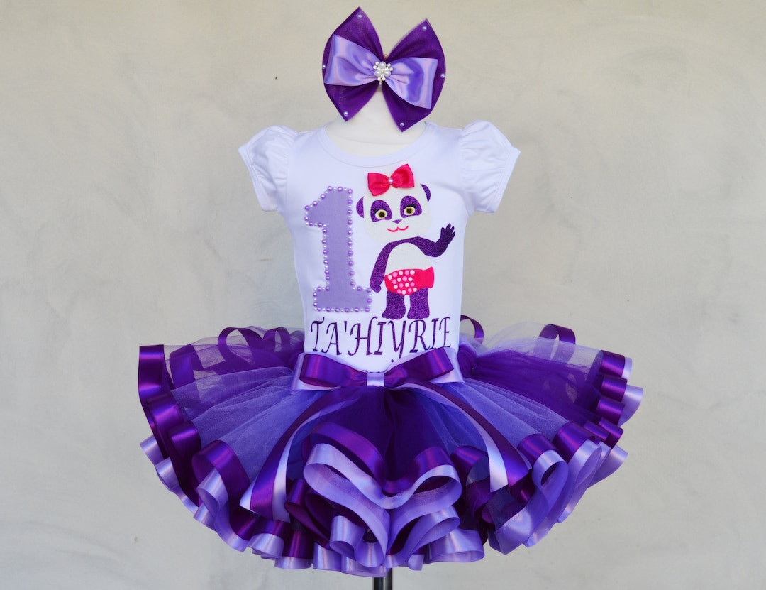 Word Party Lulu Baby Birthday Tutu Outfit , Lulu Panda Theme Dirthday ...
