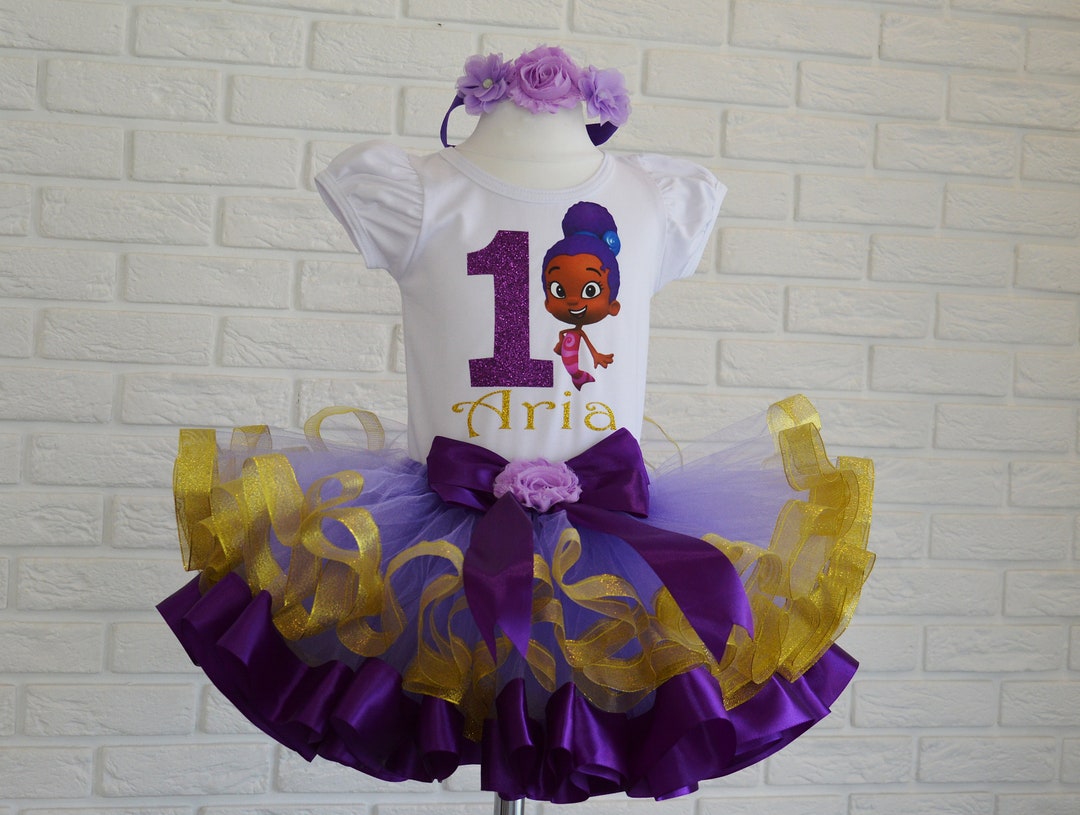 Bubble Guppies Zooli Purple Birthday Tutu Outfit, Guppies Zooli ...