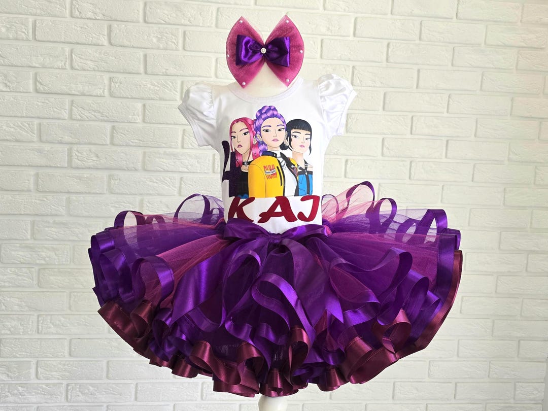Kpop Demon Hunter Birthday Tutu Outfit, Custom Huntrix Set - Etsy