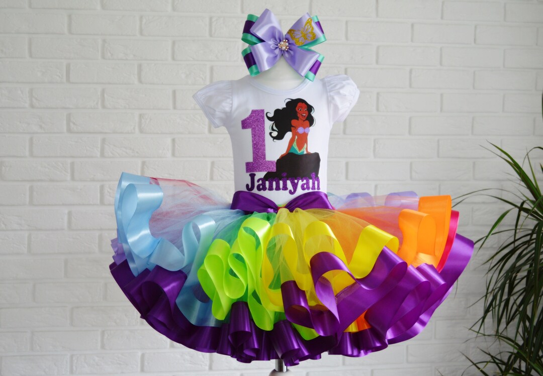 Black Mermaid Birthday Outfit, the Little Mermaid African American ...