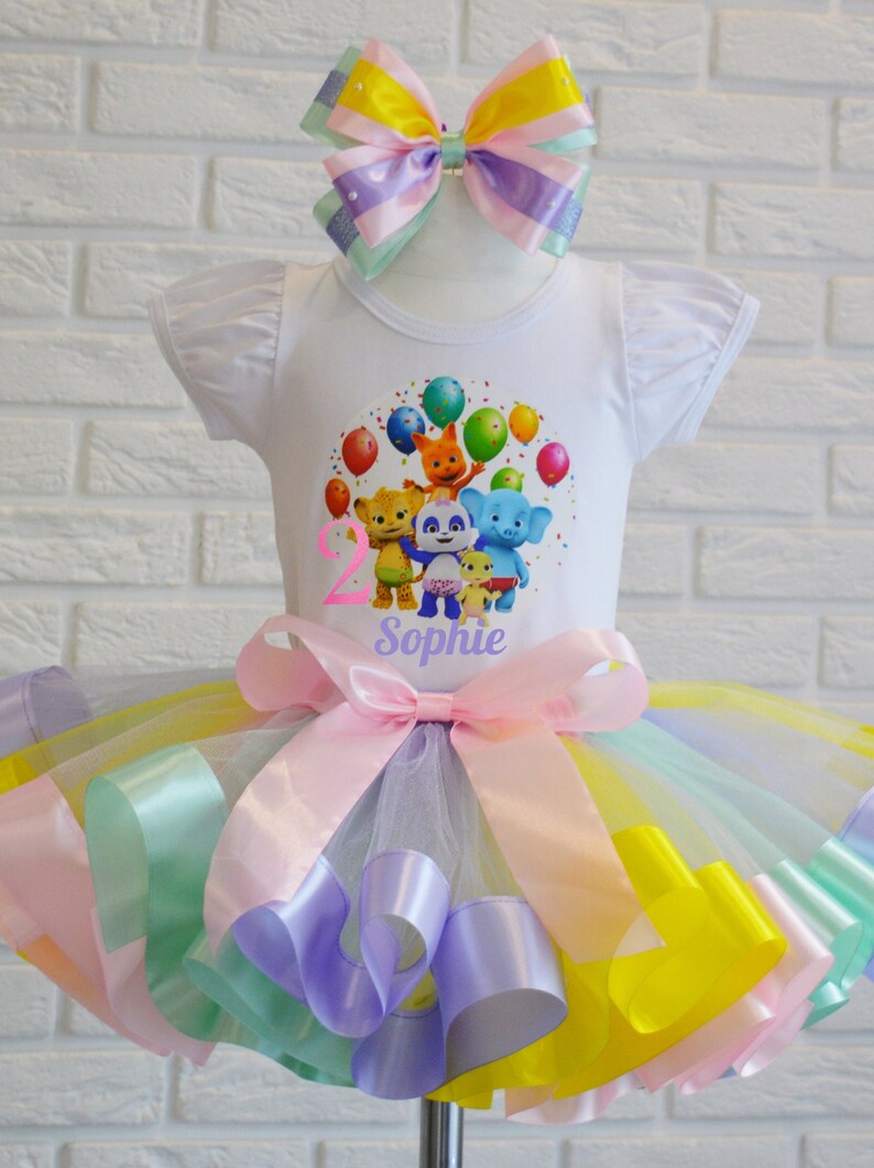 Word Party Birthday Theme Tutu Custom Word Party First - Etsy