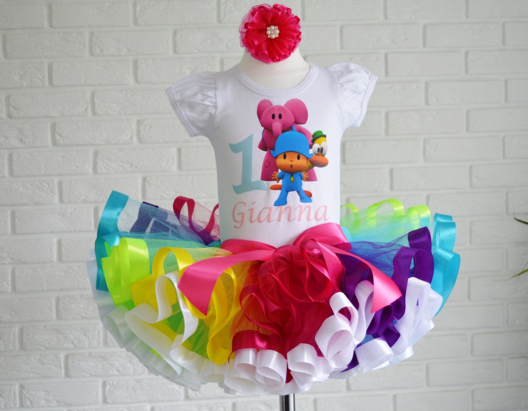 Personalized Pocoyo Birthday Tutu Outfit: Rainbow Party Set - Etsy
