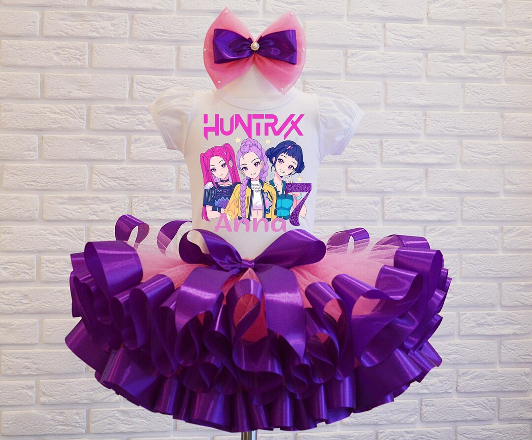 Kpop Demon Hunter Birthday Outfit for Girls, Huntrix Custom Birthday ...