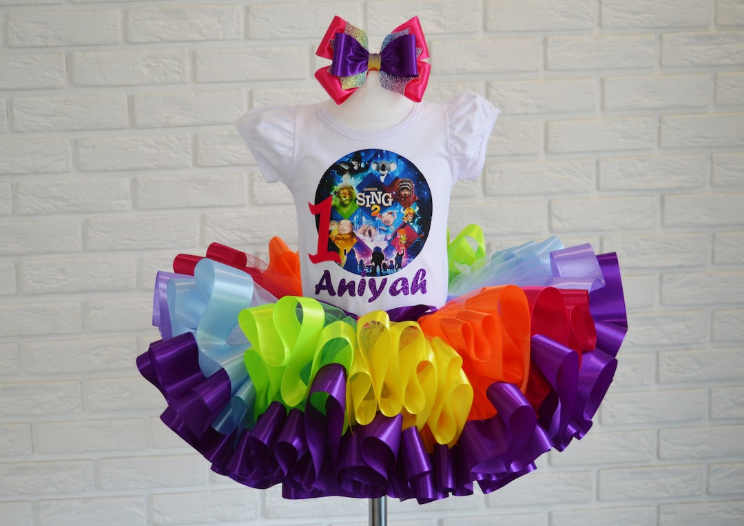 Sing 2 Birthday Tutu Outfit for Baby Girl, Personalized Sing 2 the ...