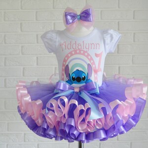 Blue Alien Birthday Costume Tutu Outfit, Personalized Baby 1st Birthday ...