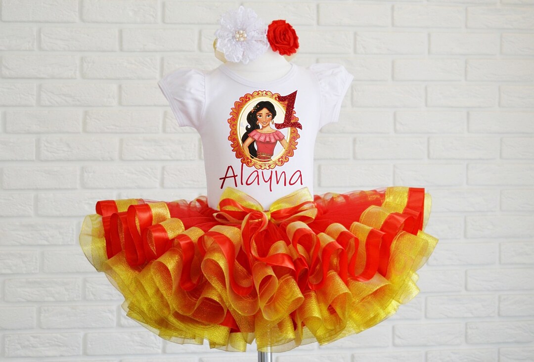 Elena of Avalor Birthday Outfit, Princess Elena Custom Party Tutu Dress ...