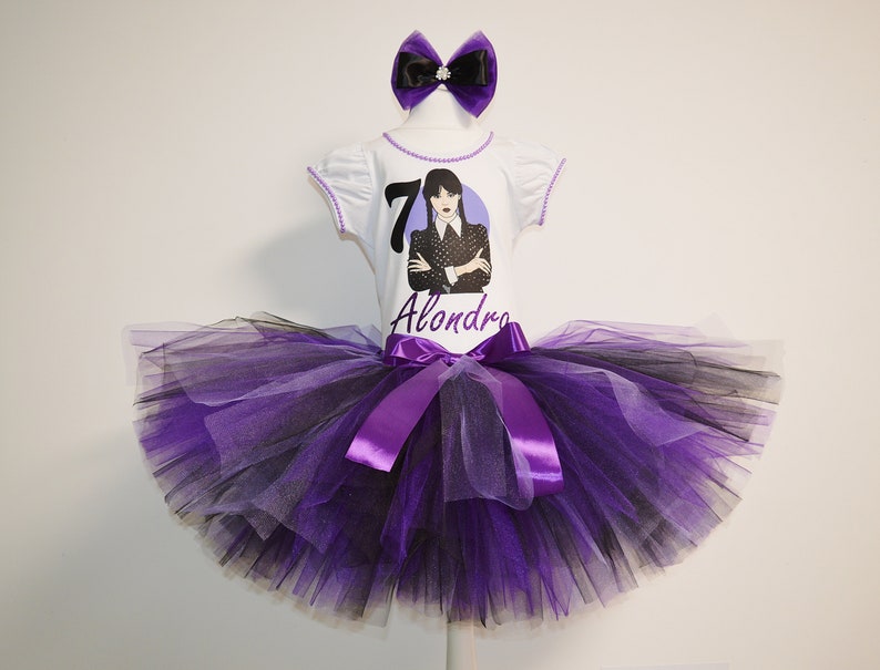 Wednesday Birthday Tutu Set Wednesday Purple Birthday - Etsy