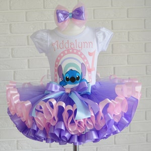 Blue Alien Birthday Costume Tutu Outfit, Personalized Baby 1st Birthday ...