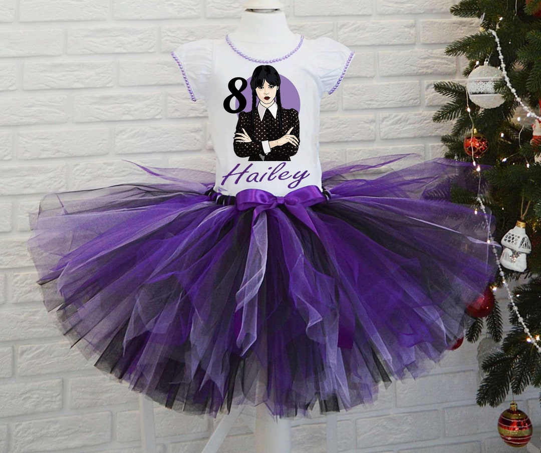 Wednesday Birthday Tutu Set Wednesday Purple Birthday - Etsy