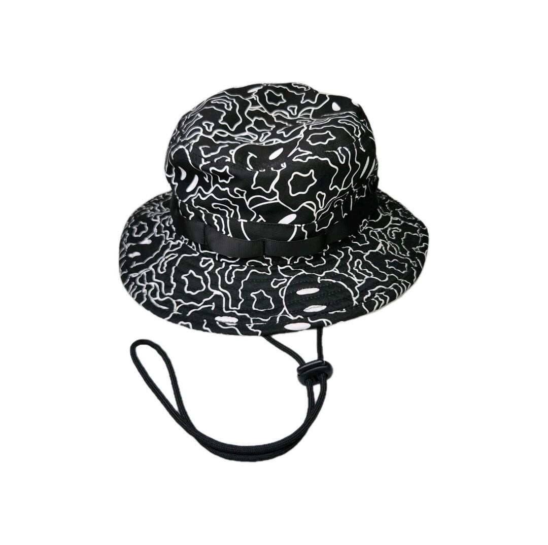 Neff Bucket Hat Smiley Face Allover Print Mens One Size Golf Fishing ...