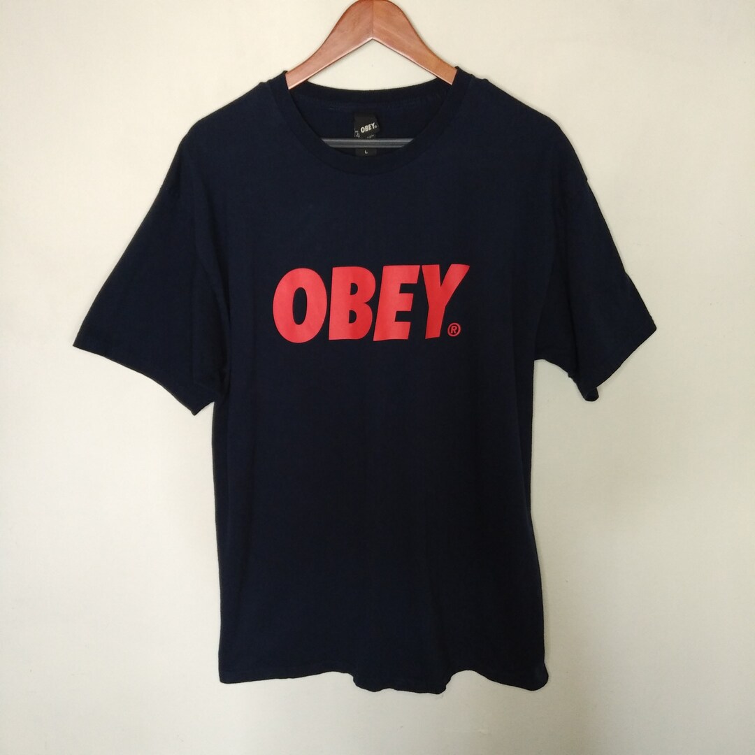 OBEY Original Men's Classic Logo Crew Neck T-shirt Blue - Etsy