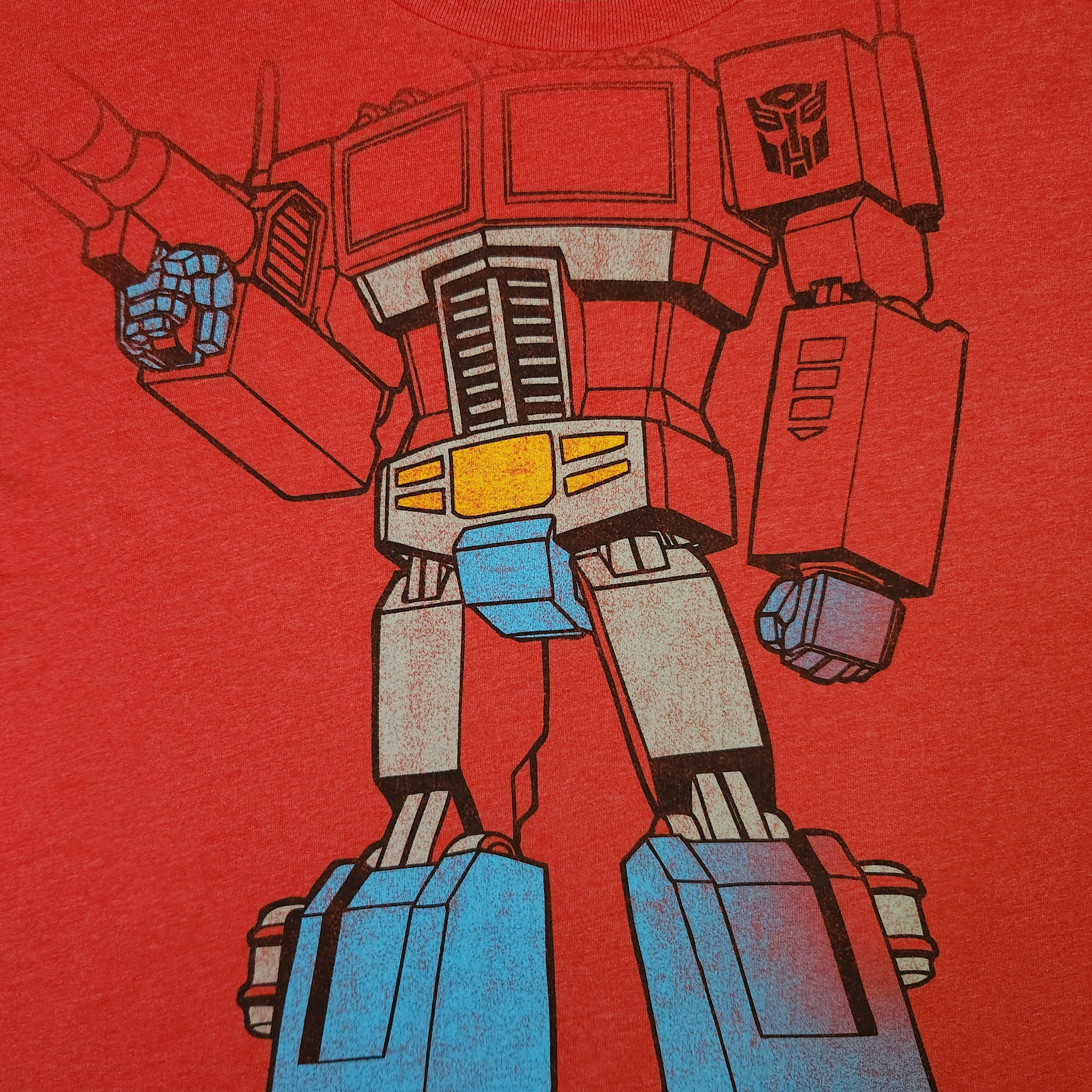 Transformers Optimus Prime VINTAGE T-shirt Medium Red Cartoon Unisex ...