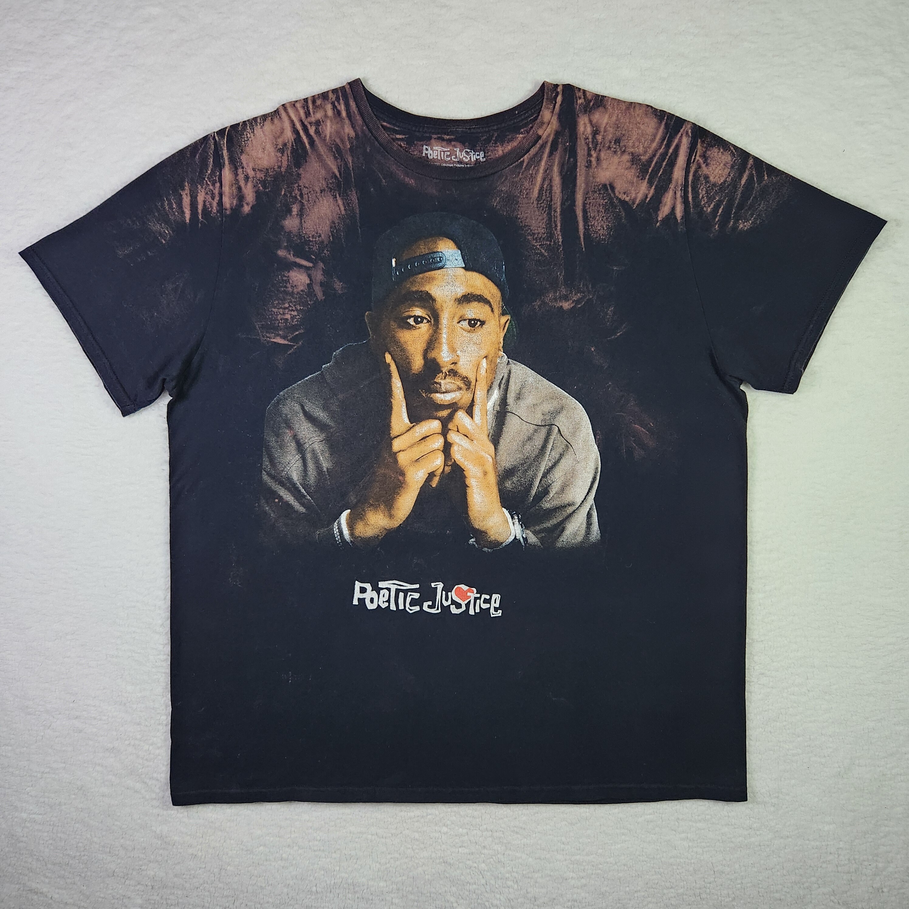 2pac Tupac Shirt XL Black Hip-hop Music Memorabilia Crew Neck T-shirt ...