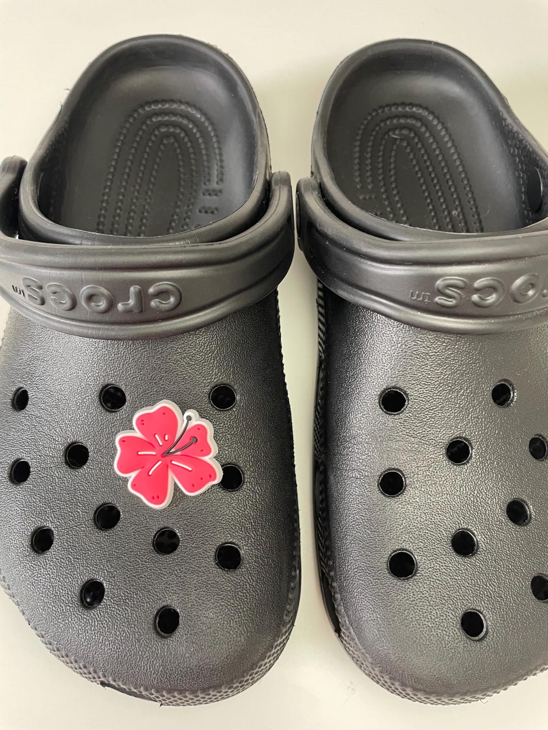 Pink Hibiscus Flower Croc Charm Jibbitz - Etsy