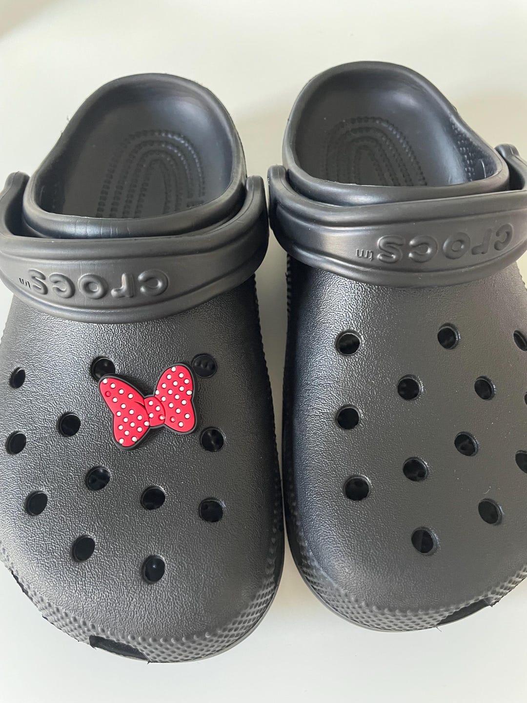 Minnie Mouse Bow Croc Charm Jibbitz - Etsy