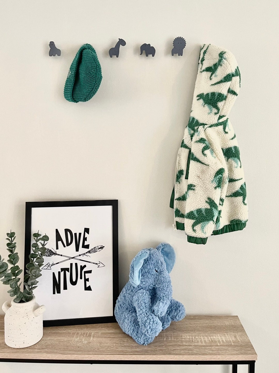 Safari Wall Hooks, Animal Bedroom Decor, Animal Wall Hooks, Animal ...