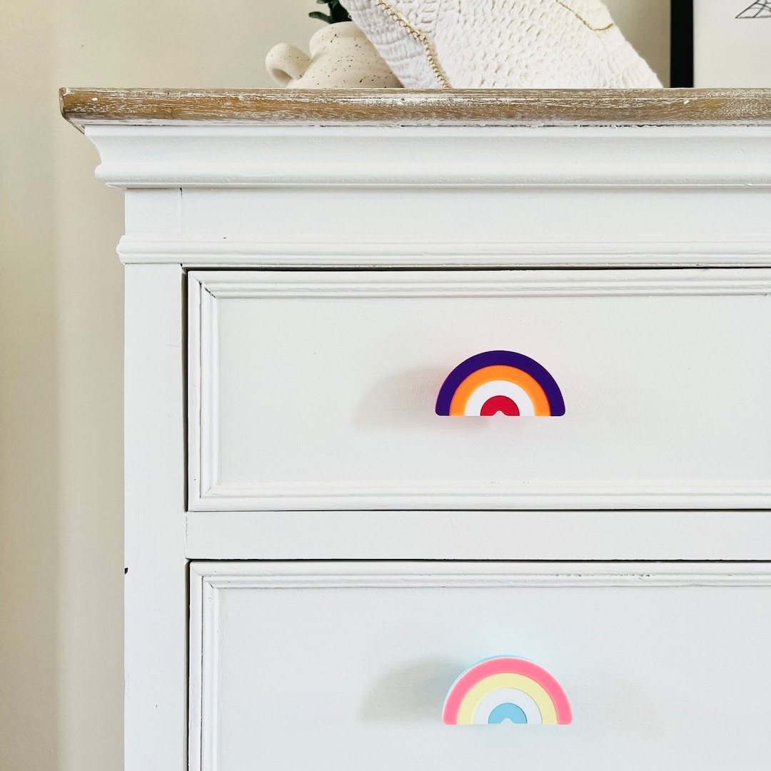 Rainbow Theme Drawer Handles, Rainbow Drawer Handles, Nursery Drawer ...