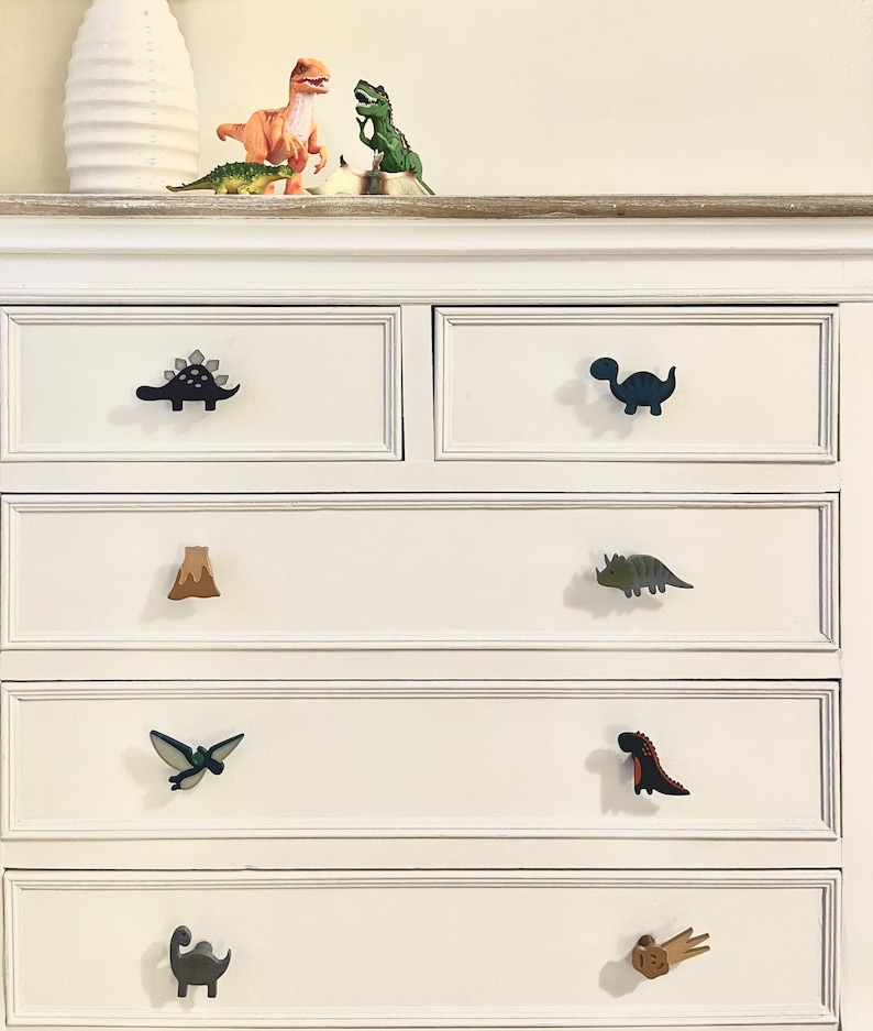 Dinosaur Drawer Handles, Dinosaur Bedroom Decor, Dinosaur Drawer Knobs ...