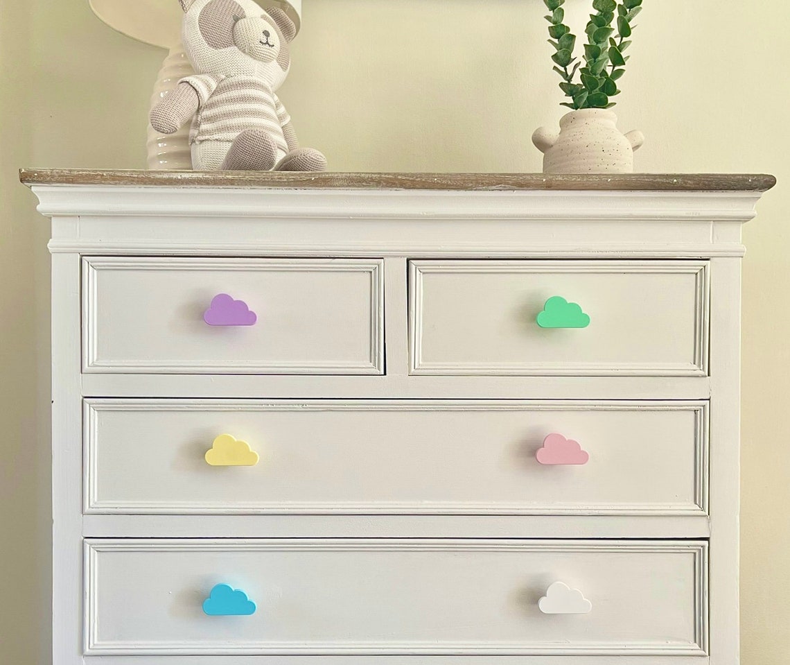 Cloud Drawer Handles, Cloud Nursery Decor, Cloud Drawer Knobs, Cloud ...