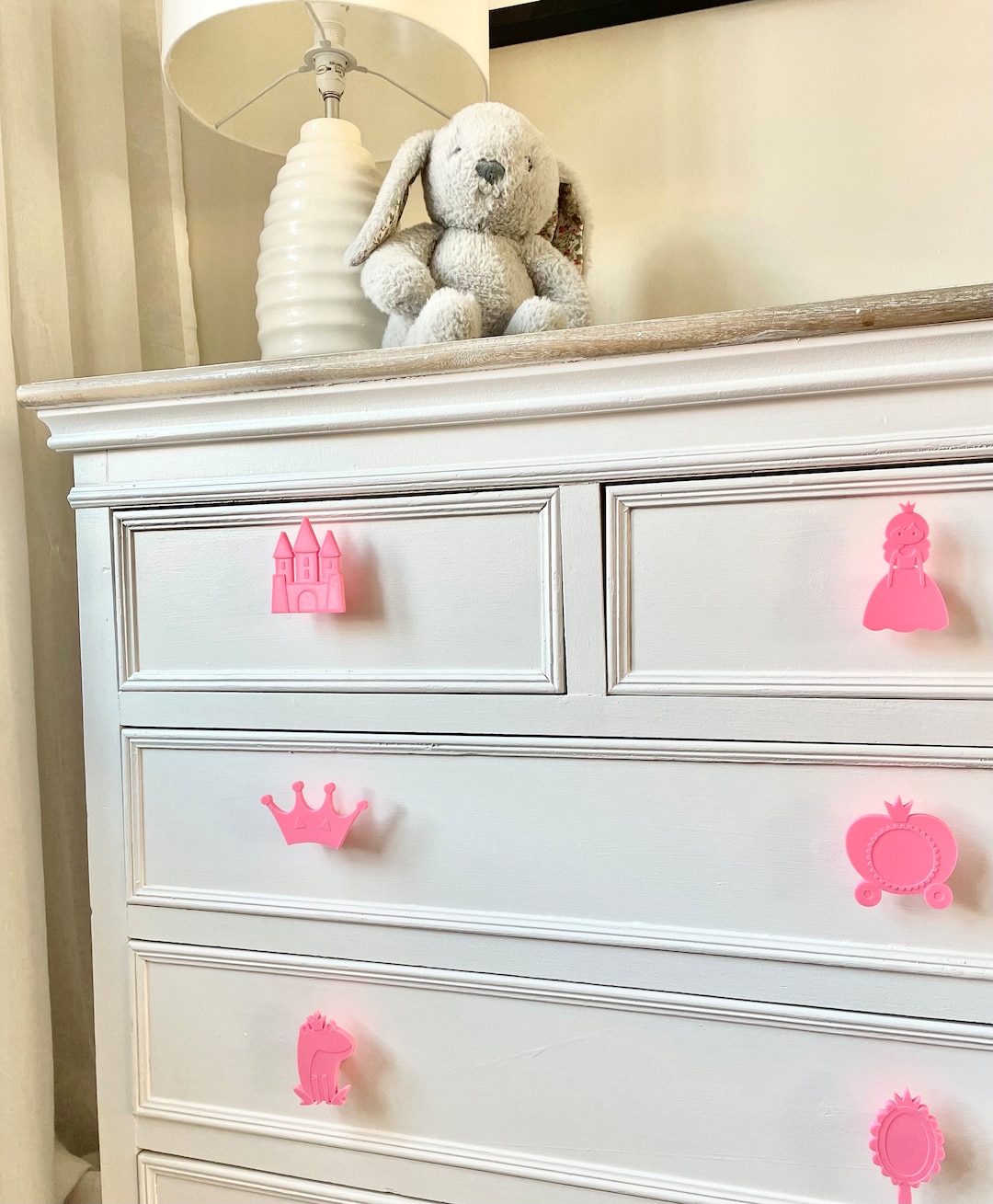 Princess Drawer Handles, Girls Bedroom Decor, Girls Drawer Knobs, Girls ...